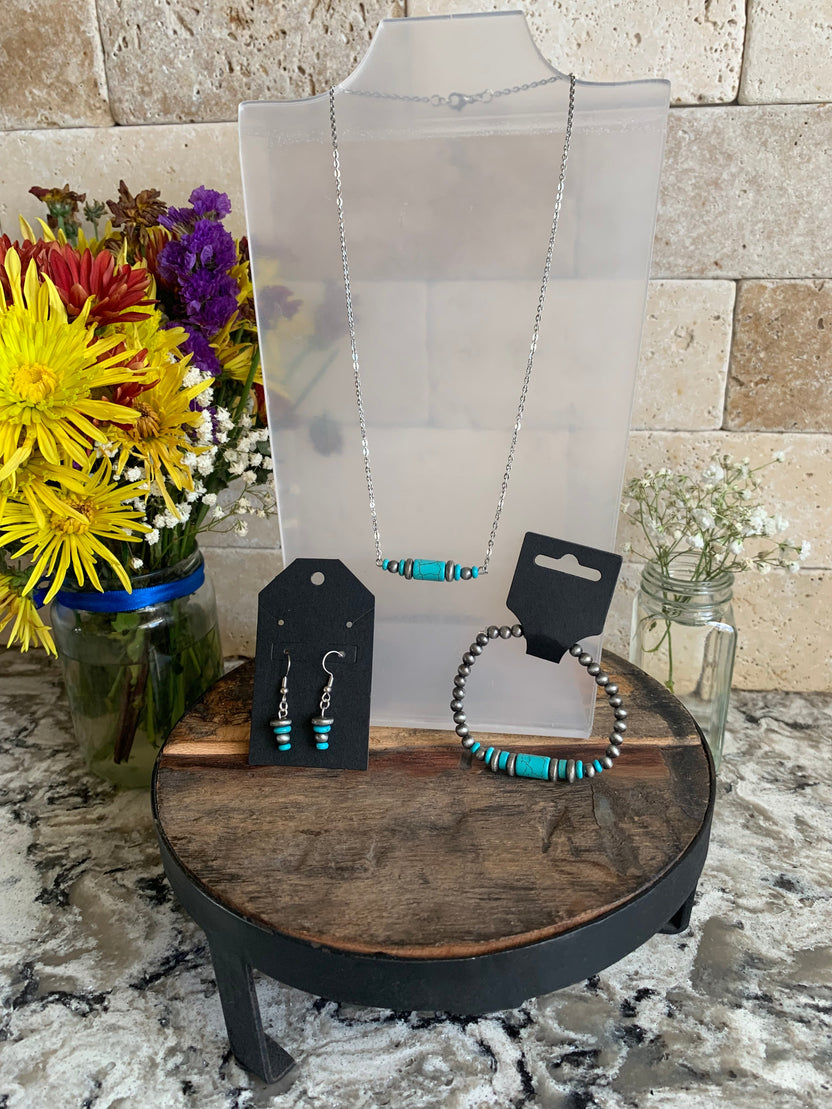 Statement Necklaces ( Black Stone/Turquoise + Skull ) – Talia's Red ...